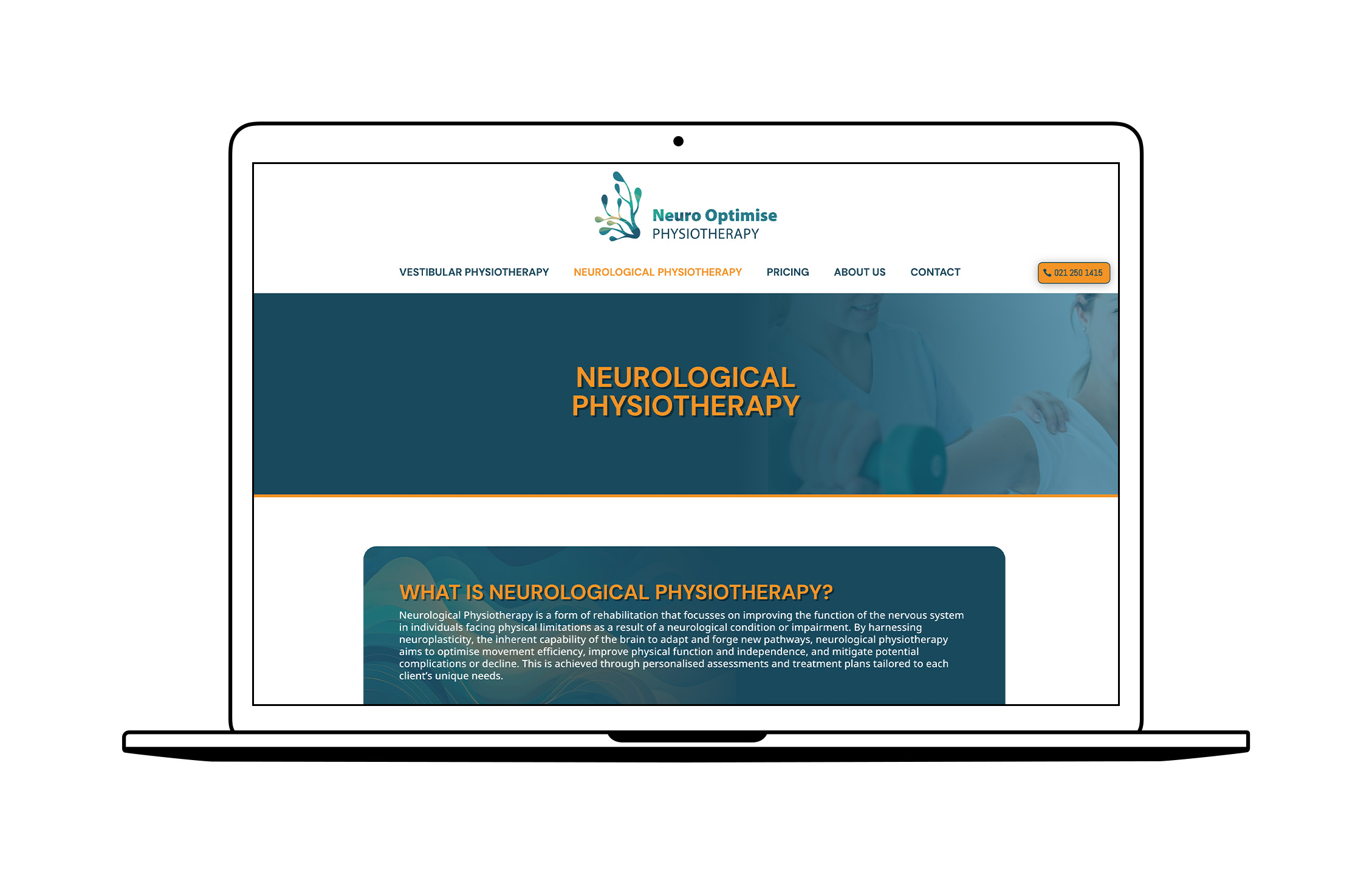 Physiotherapy Website Design | Neuro Optimse Physio Whangamata